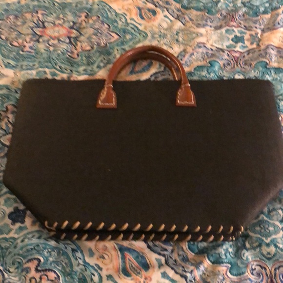 MSC | Bags | Large Msc Black Linen Tote Bag With Stitching Nwt | Poshmark